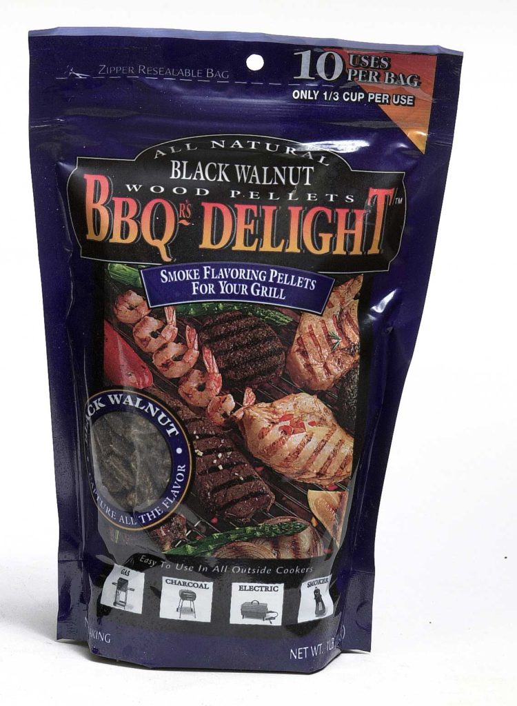 100% Black Walnut Wood Pellets — 1 lb. bag | BBQr's Delight